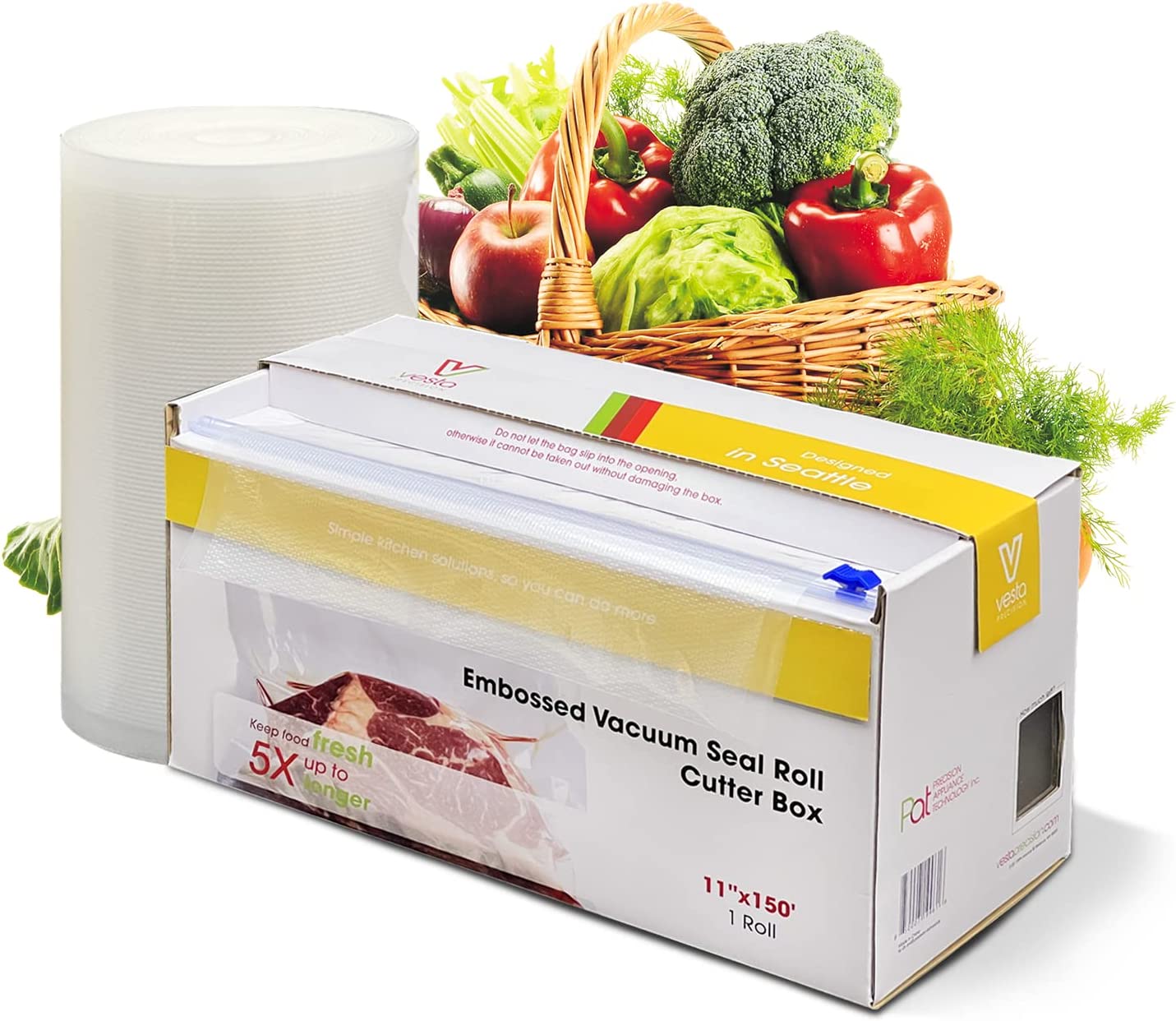 Vacuum Seal Rolls with Cutter Box